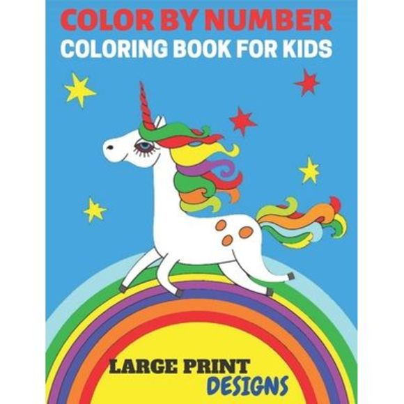 Millis Publishing | Other | Large Print Color By Number Kids Coloring ...